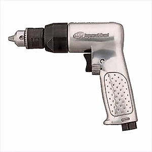 Ingersoll Rand 7802RA 3/8” Reversible Air Drill, Heavy Duty, 2,000 RPM, 0.5 HP Motor, Pistol Grip Handle