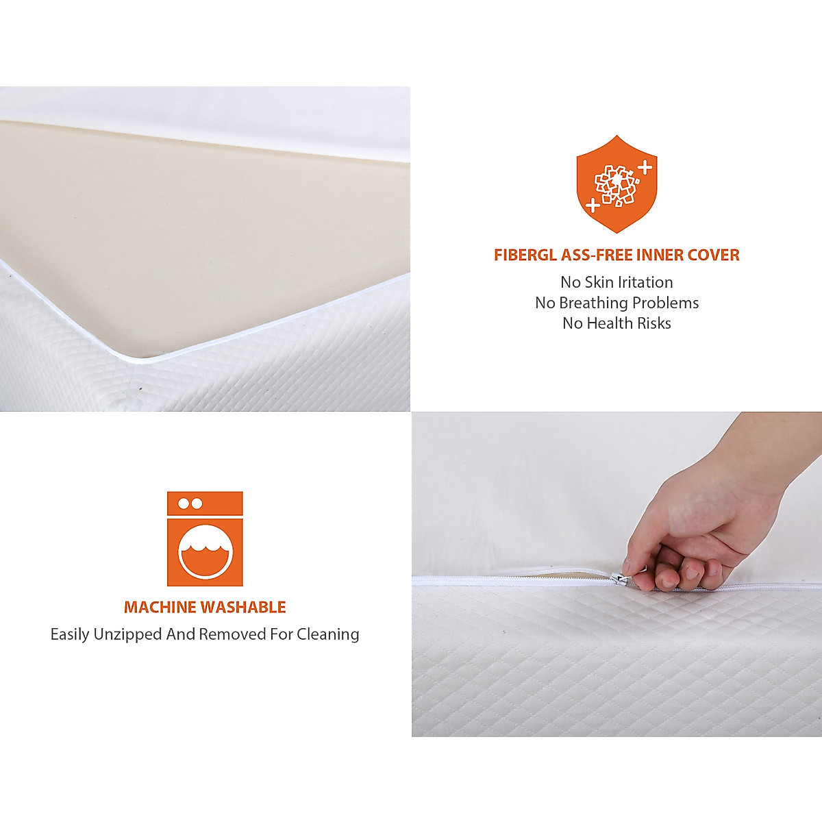 BORGEBY Gel Memory Foam Mattress, 6/8/10/12 inch Firm Mattress in a Box, CertiPUR-US Certified Mattress for Cool Sleep & Pressure Relief (12 in, Queen (U.S. Standard))