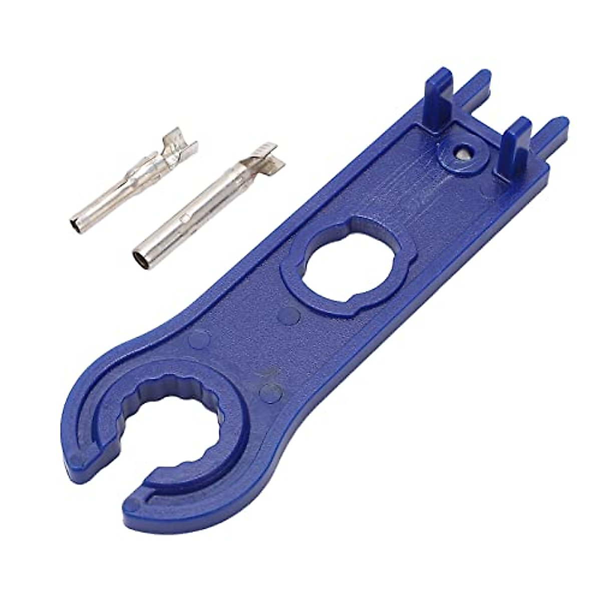 PV Connector, Copper Pins Tinned Solar Panel Cable Connector Waterproof 12pcs PPO Keyed for Industry (1500V-30A)