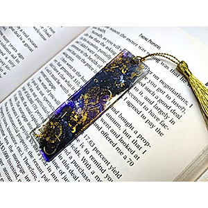 Set of Fantasy Resin Bookmark and Book Thumb Page Holder, Book Accessories, Reading Gift Set, Booklovers Gift, Birthday Gifts, Mothers Day Gift, Teachers Christmas Gift, Bookworm Gift Box