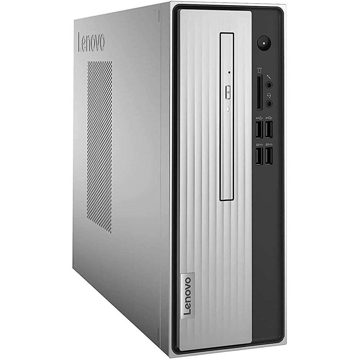 Lenovo IdeaCentre 3 07ADA SFF Desktop, AMD Athlon Silver 3050U 2.3GHz, 4GB Memory, 1TB HDD, DVD-RW, WiFi + BT, Windows 10 Home, Silver