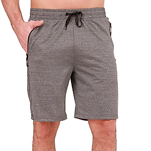 SUGARNO Athletic Shorts for Men,4 Packs Drawstring Gym Sports Shorts with Zipper Pockets for Running,Workout,Training(Small)