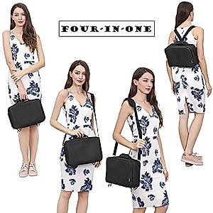 VASKER Makeup Travel Organizer Large Makeup Bag Professional Makeup Train Case Travel Cosmetic Organizer 3 Layers Waterproof Portable Makeup Artist Storage Box Adjustable Dividers Gift for Women