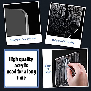 Eaasty 12 Pcs/ 6 Pairs Book Ends Clear Acrylic Bookends for Shelves Heavy Duty Book End Desktop Organizer Bookshelf L Shaped Dividers Book Stopper for School Office Home Library Book File Movies CD