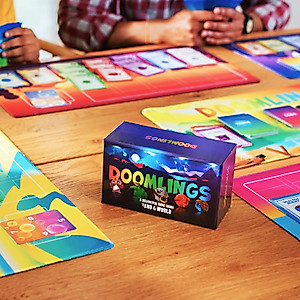 Doomlings Playmats, 6 Individual Player Mats Card Game - Includes 6 Unique Designs 11" x 22"