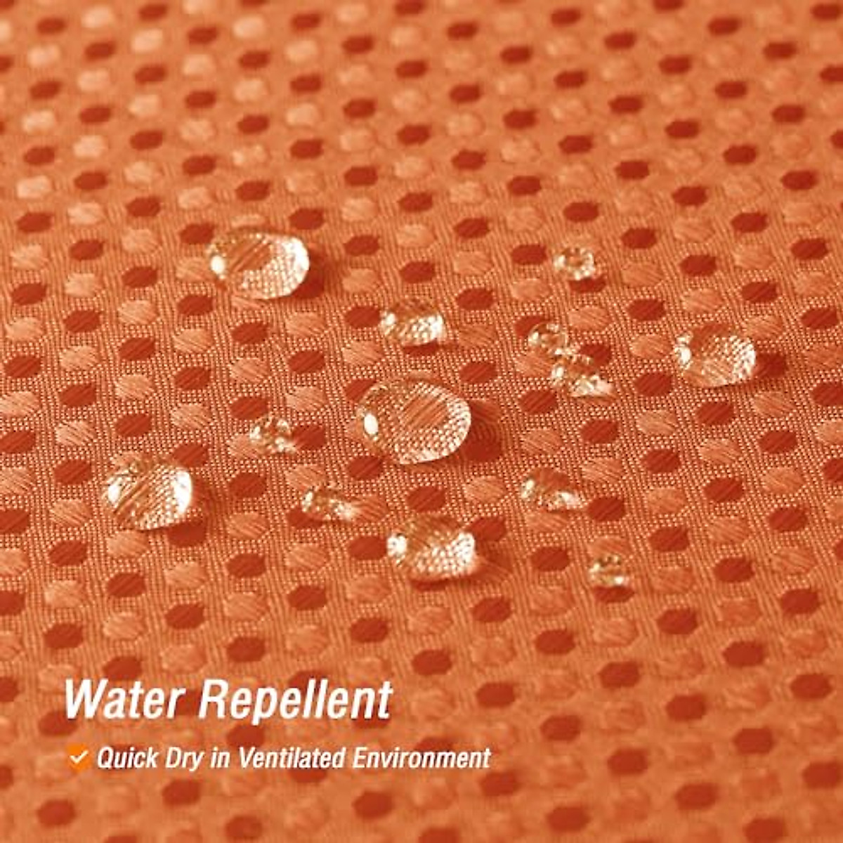 Gibelle Burnt Orange Shower Curtain, Waffle Weave Textured Fabric Shower Curtain for Bathroom - Soft Cloth & Hotel Spa Luxury, Water Repellent, Machine Washable, 72X72, Burnt Orange