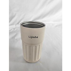 Lijinhe Stainless Steel Travel Mug, 20 oz Double Wall Vacuum Insulated Tumbler with Lid and Straw