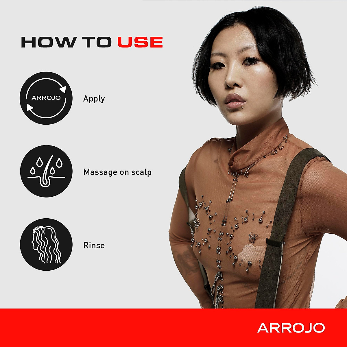 ARROJO Gentle Sulfate Free Shampoo â€“ Gentle Shampoo to Repair & Nourish - Hair Shampoo w/Vitamin B5, Avocado Oil & Honey - Lightly Scented Cleansing Shampoo â€“ Paraben Free Shampoo,8.5 Fl Oz(Pack of 1)