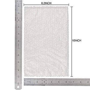 AKOLAFE 100PCS Bubble Out Bags & Pouches 6x10inch Bubble Double Walled Wrap Pouches Bubble Cushioning Wrap Pouch Bags for Shipping Storage & Moving Packing Cushioning Supplies for Dishes Glass Plates