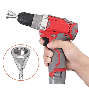 GETLITOOL Deburring External Chamfer Tool for Drill Bit, Burr Removal Bit Quickly Repairs Damaged Metal External Chamfer Deburring Tool for Drill Bit Bolts