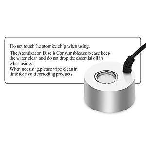 AGPTEK Aluminum Mini Mist Maker Fogger Water Fountain Pond Fog Machine Atomizer, Perfect for Halloween, Christmas and Other Holidays