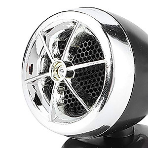 Acouto Car Speakers 1200W 12V Tweeter Mini Horn Music Dome Loudspeaker Audio Speaker for Car Audio System Car Door Speakers Car Audio Tweeters(Silver)