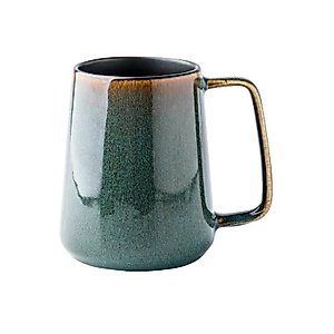 KELINGO Large 24 OZ/700ml Ceramic Coffee Mugs with Golden Handle, Extra Big Jumbo Tea Cup Mug for Office and Home, Gift and Present