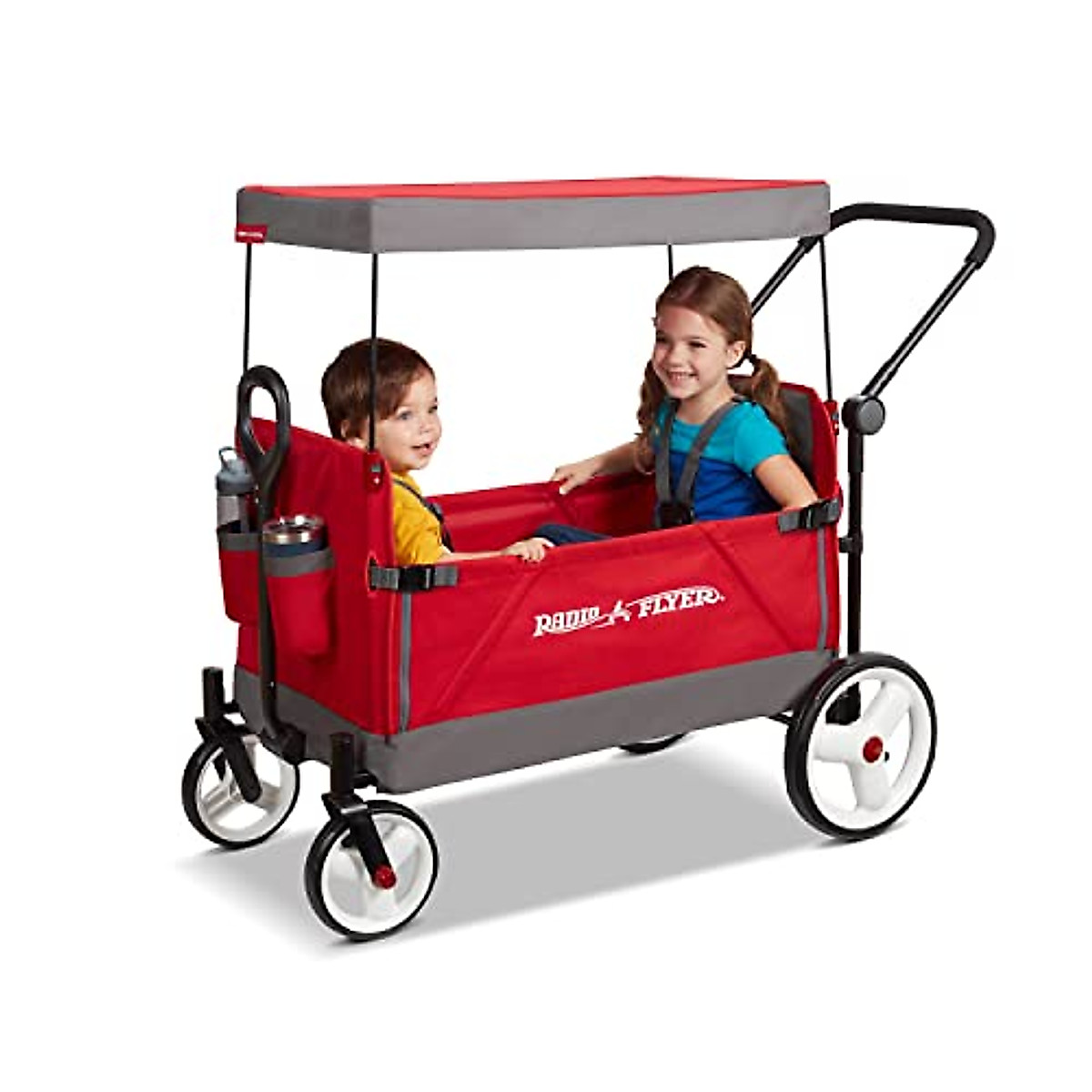 Radio Flyer Convertible Stroll 'N Wagon, Red