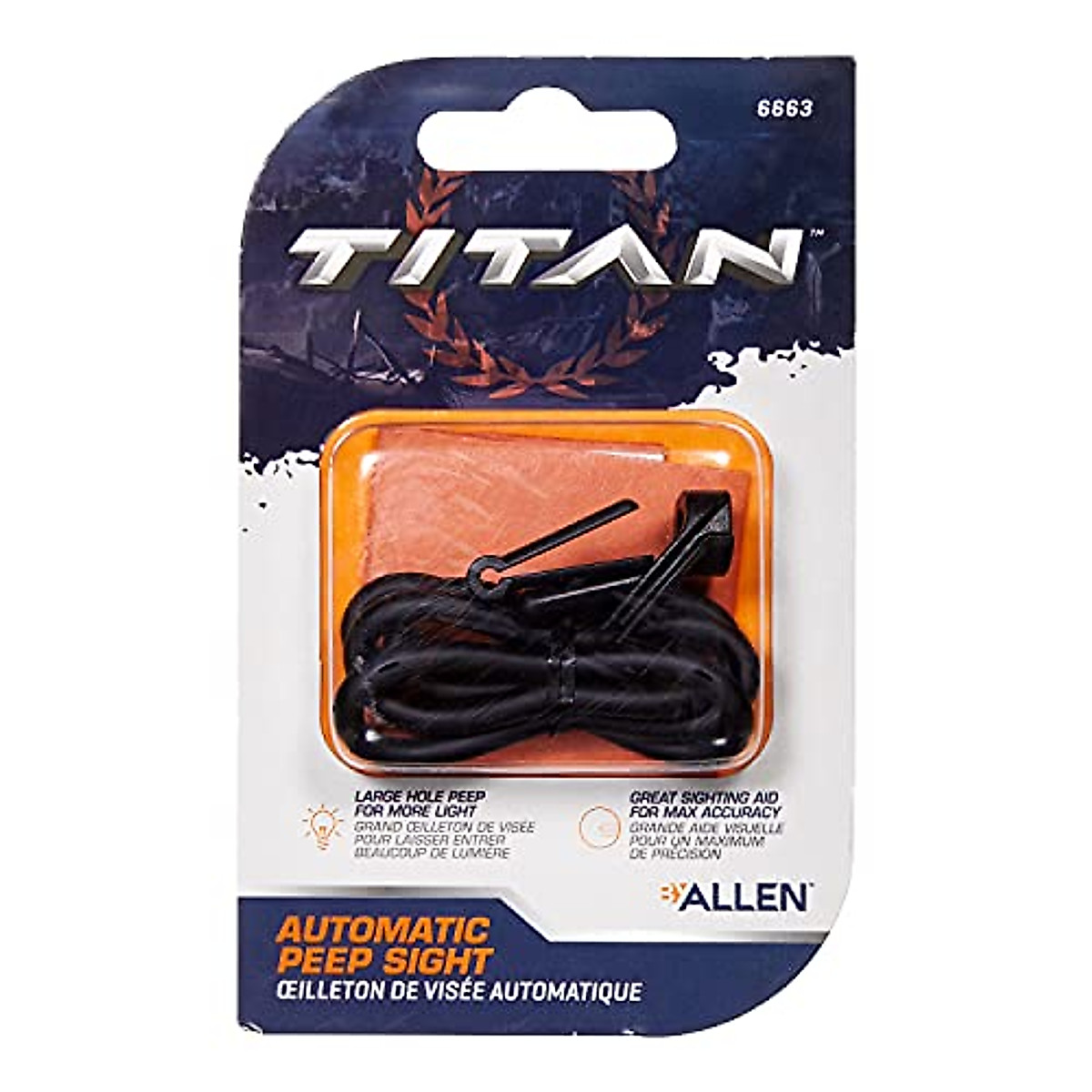 Allen Company Peep Sight for Short Bows, Black, One Size (6663)
