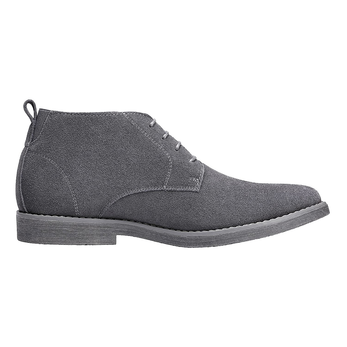 Bruno Marc Men's Chukka Grey Suede Leather Chukka Desert Oxford Ankle Boots Size 7.5 M US