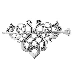 Knot Hair Clips Vintage Braids Hair Jewelry Hair Slide Clip with Stick