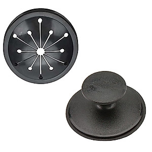 3-1/8 Inch Kitchen Sink Drain Splash Guard with Sink Stopper, Garbage Disposal Splash Guards with Sink Stopper, Multi-Function Kitchen Drain Plugs for GE, Whirlaway, Sinkmaster and Waste King