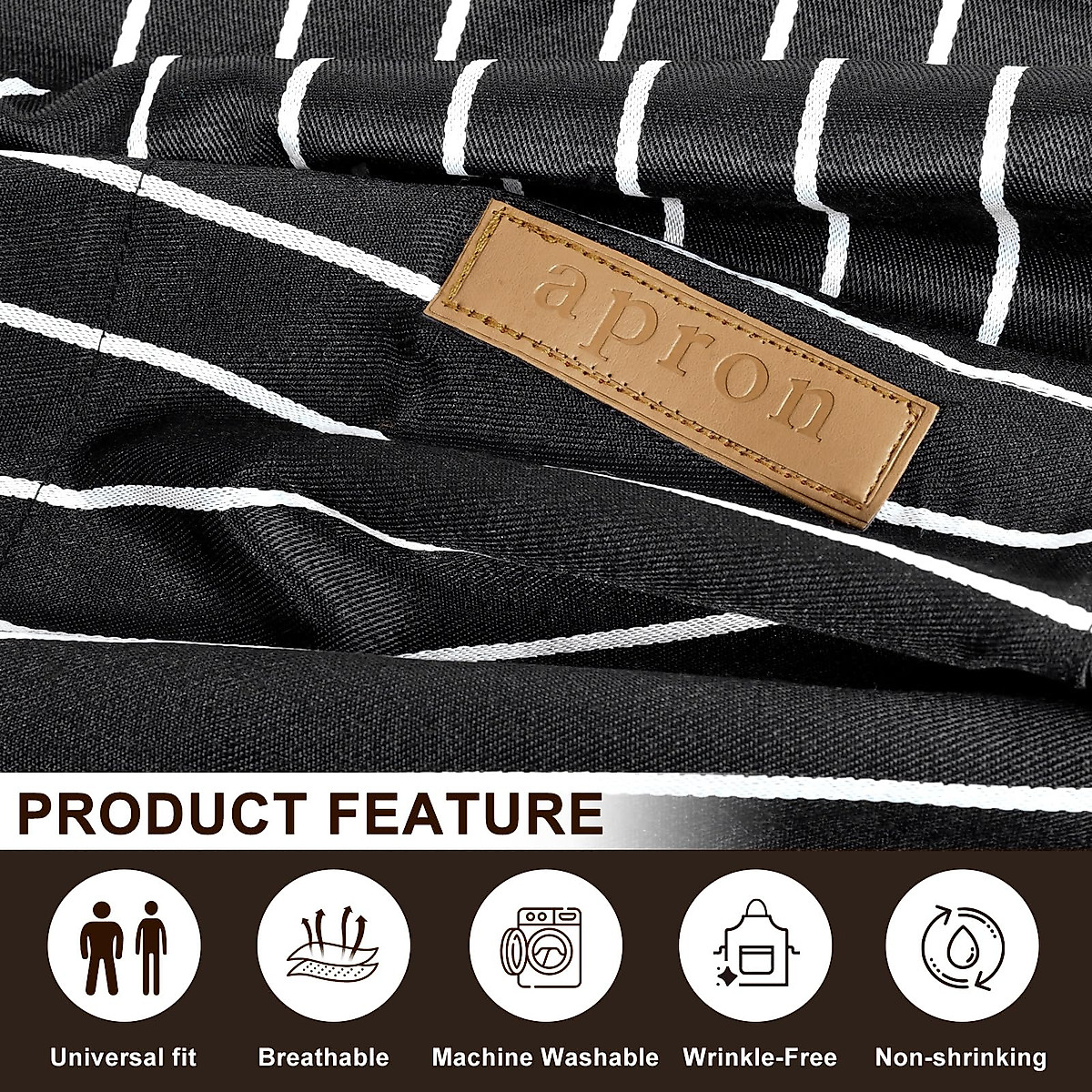 PAGWS 2 Pack Apron, Aprons for women with pockets, Cooking aprons for women, Kitchen aprons, Aprons for cooking