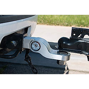 Weigh Safe Fixed Height Ball Mount WSFH2-2-01, 2" Drop & 2" Receiver, 10,000lbs GTW, 1,500lbs Tongue Weight - Built-in Tongue Weight Gauge & Includes 2" Stainless Steel Tow Ball