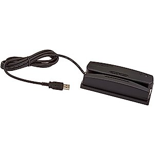 Idtech WCR3227-600US Omni Barcode and MagStripe Reader, Vis Red, Sealed, USBRS232, Emulation, Black