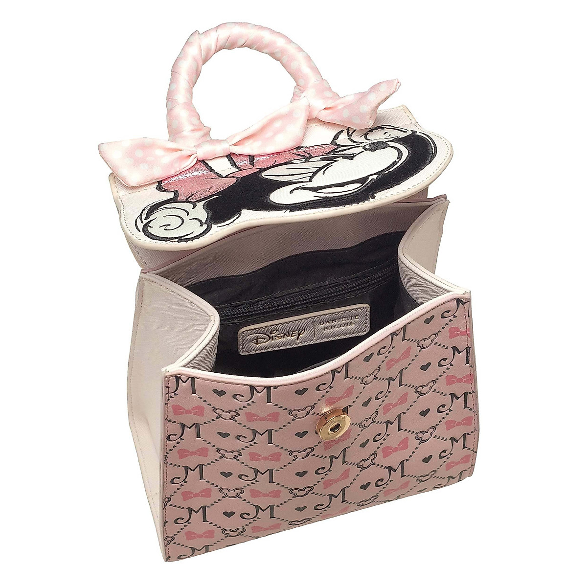 Danielle Nicole Minnie Mouse Monogram Backpack Standard, Pink