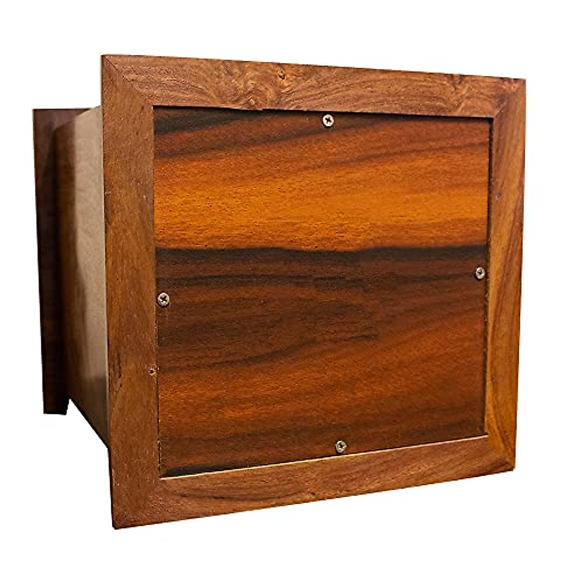 American Flag and Eagle Cremation Urn, Wood Funeral Urns with Engraving