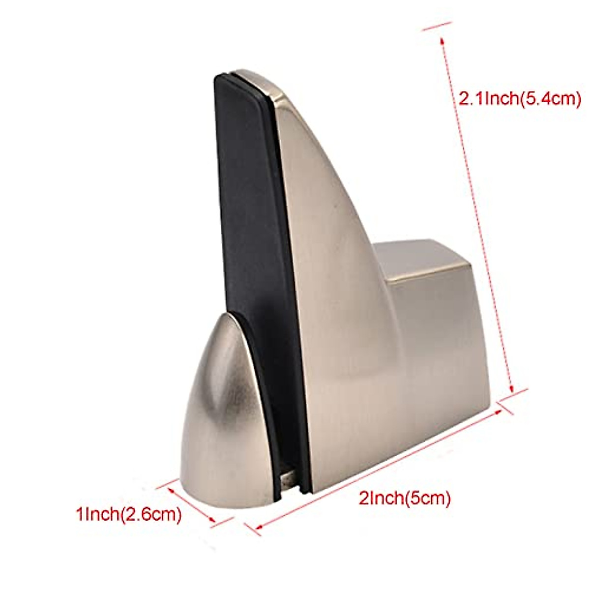 XVL 15.5-Inch Bathroom Glass Shelf, Chrome GS3004B-L