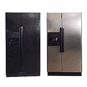 Stainless Steel Contact Vinyl Paper Peel and Stick Wrap Overlay Covering for Kitchen Appliances Dishwasher Fridge Oven 36" x 36" Fix Repair or Update (Trimmable) Waterproof, Scratchproof, Thick