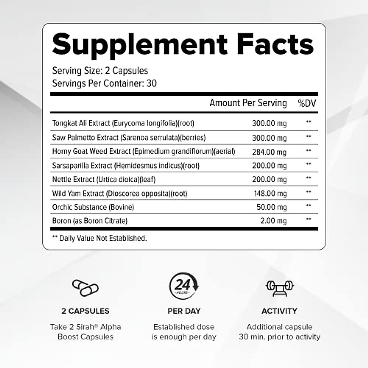 Testosterone Booster for Men - Male Enhancing Supplement - Test Booster for Endurance, Drive, Stamina, Strength, Size, Libido & Lean Muscle Growth - Supports Healthy Blood Circulation - 120 Pills