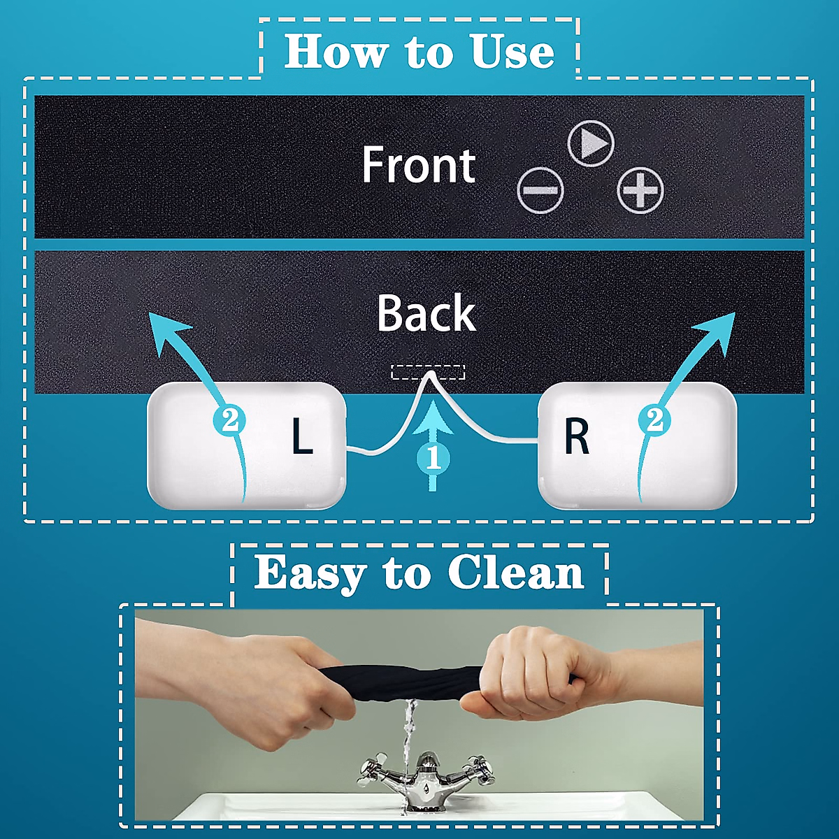 U/B Sleep Headset Headphone Headband Wireless for Side Sleepers Eye Mask Sports Adjustable Hand-Free Voice Control with HD Stereo Speaker for Workout Jogging Yoga Insomnia Air Travel Meditation