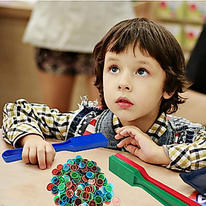 SEETOOOGAMES Magnetic Wand Bingo Chip Set - 300 Metal Chips with 3 Pack Magnet Wands for Classroom, Science Learning, Counting, Family Game Night Activities