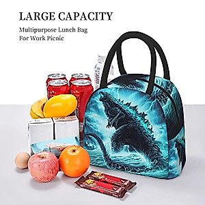 Antperadsne Lunch Bag For Women Turquoise Reusable Insulated Lunch Box Lunch Tote Meal Prep Bag for Picnic Office Work