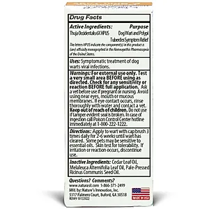 All-Natural Dog Warts Remover by Naturasil — Pure Thuja & Plant Extracts for Topical Wart & Skin Blemish Remover on Pets | Fast-Acting, Gentle & Pain-Free | No Acids | Safe for Dogs 3+ Months | 15mL
