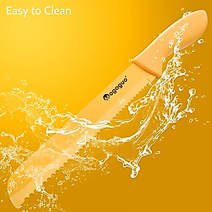 Mogaguo 14 Piece Rainbow Professional kitchen knife Set, Sharp Knife Set for Cutting Meat, Kitchen Knife Set with Sheath Covers, 7 knives and 7 knife covers