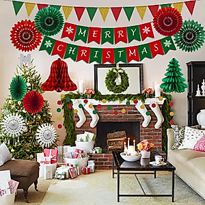 Christmas Party Decorations Christmas Decoration Set, Merry Christmas Banner, Paper Christmas Hanging Decorations - Christmas Party Decorations - Christmas Decorations Indoor Home Decor