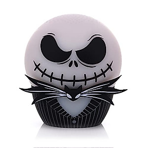 Bitty Boomers Disney: Tim Burton's The Nightmare Before Christmas - Jack Skellington Vengeful Face - Glow in The Dark - Mini Bluetooth Speaker, Multicolored