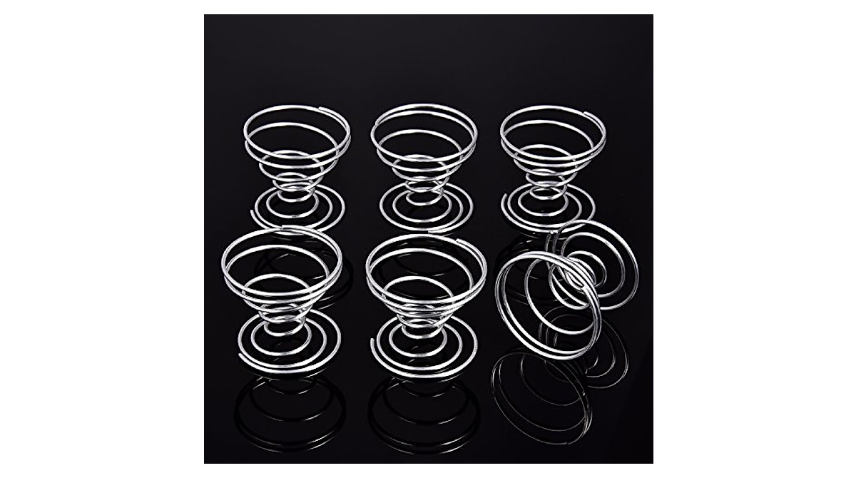 Shappy Stainless Steel Air Plant Stands - Set of 6 for Home & Garden