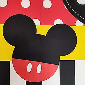 7x5 FT Mickey First Birthday Photography Backdrop Mickey Inspired Onederful Photo Background Mouse 1st Birthday Baby Shower Party Supplies Photo Studio Props Decorations Banners