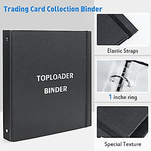 Top Loaders Binder with 50 Pages Top loaders Storage Trading Card Sleeves, 4 Pocket Trading Card Binder