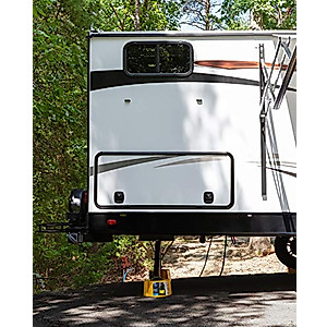 Camco Yellow Stabilizer Jack Support - Provides a Sturdy, Durable Surface for Stabilizer Jacks | Offers 7" of Lift| Constructed with Durable UV Resistant Material - (44424)