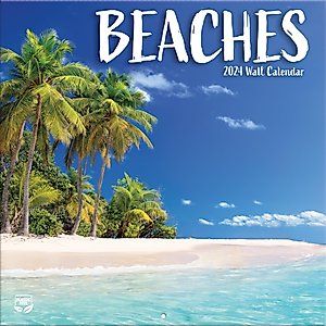 Turner Licensing Beaches 2024 12x12 Photo Wall Calendar