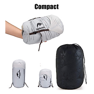 Naturehike Ultralight Goose Down Camping Sleeping Bag 800 Fill Power Compact Envelope Backpacking Sleeping Sack for Hiking Outdoor (Blue)