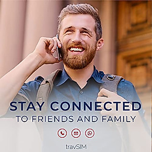travSIM Prepaid SIM Card USA (T-Mobile Network) | Unlimited Mobile Data at 4G / 5G Speeds | US SIM Card with Unlimited Talk & Text in US | US Mobile SIM Card Valid for 30 Days