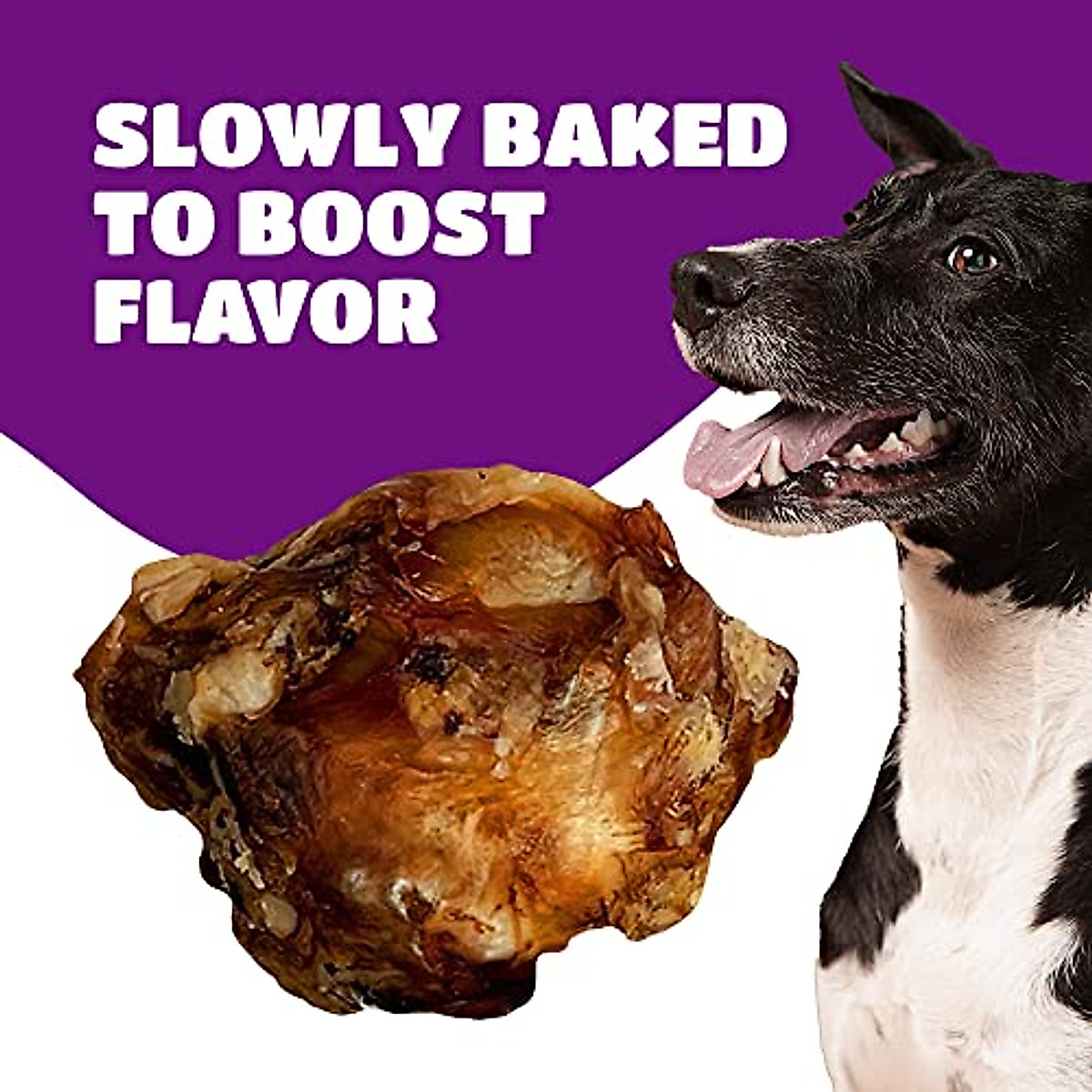 Lively Tails Dog Bones for Aggressive Chewers, Knee Caps for Dogs, Dog Bones for Large Dogs, Dog Bones for Medium Dogs and Small Dogs, Beef Bones for Dogs Long Lasting, Knee Bones for Dogs, 10 Count