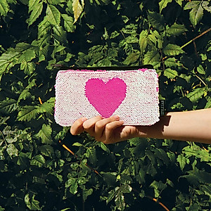 Style.Lab by Fashion Angels Magic Sequin Reveal Pouch - Pink Heart