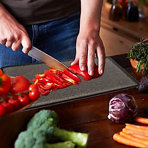 Cabilock Dishwasher Tray 1pc Chopping Board Multifunction Serving Plate Black Serving Tray