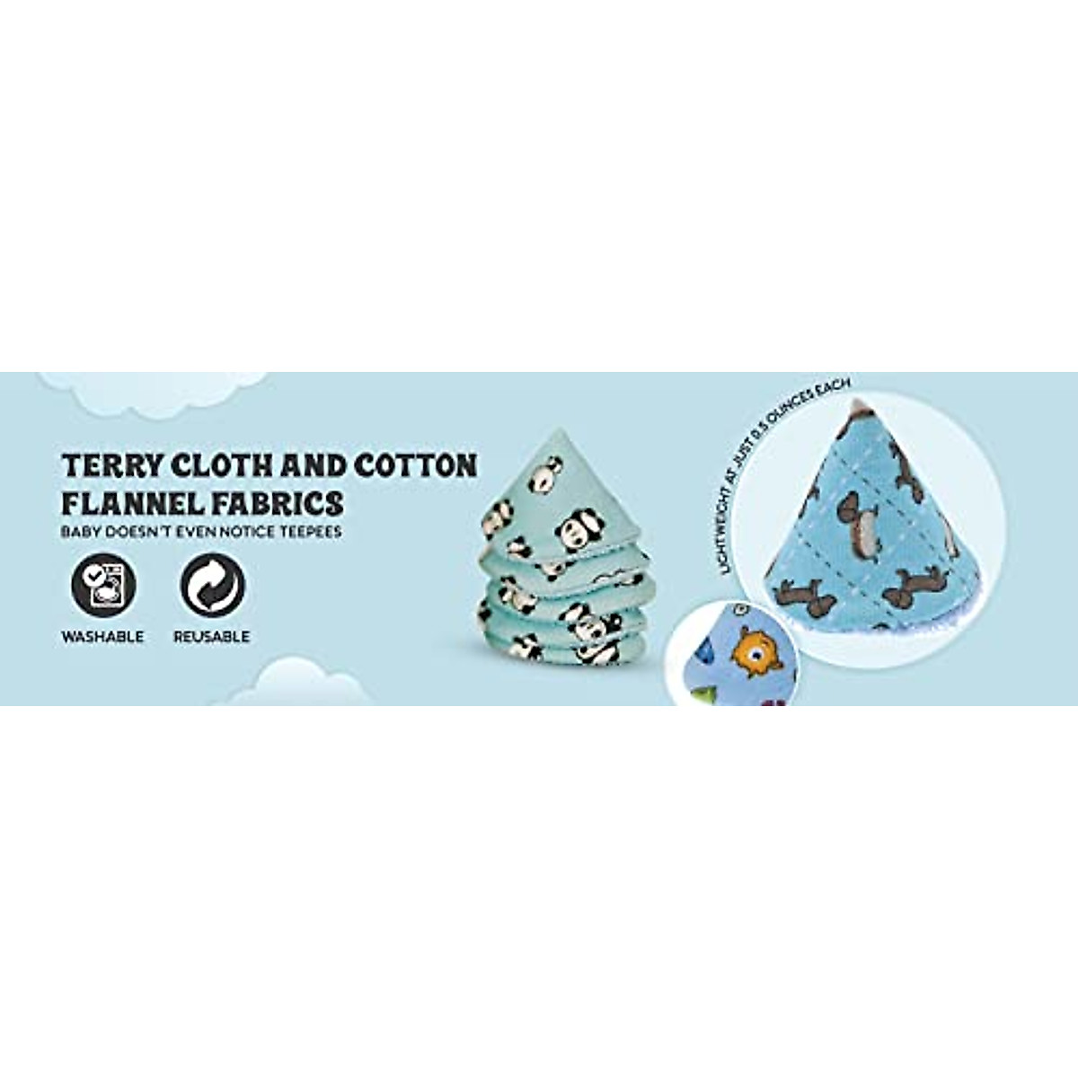 Beba Bean - Peepee Teepee for The Sprinkling WeeWeee, Baby Pee Shield, American Football Design