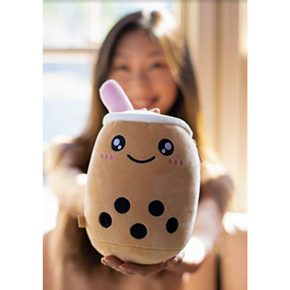 The Original Boba Tea Reversible Boba Plush - Happy to Mad (Reversible Boba Plushie)