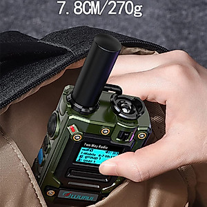 Wurui TXQ K300 Global-ptt 4G POC walkie Talkie for Adults Long Range intercom 1000 Miles Distance Network Two Way Radio… (2greenwithcard)